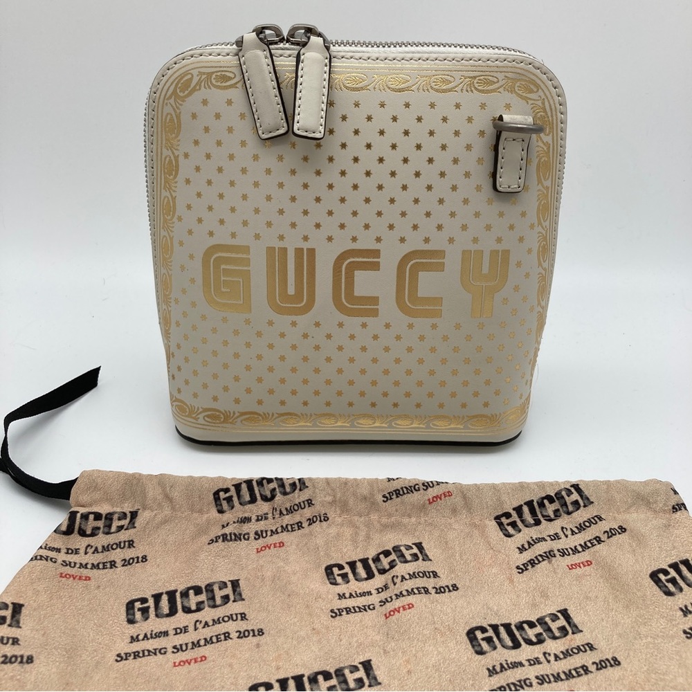 Gucci 2018 Collection "Guccy" Sega Calfskin Leather C… - Gem